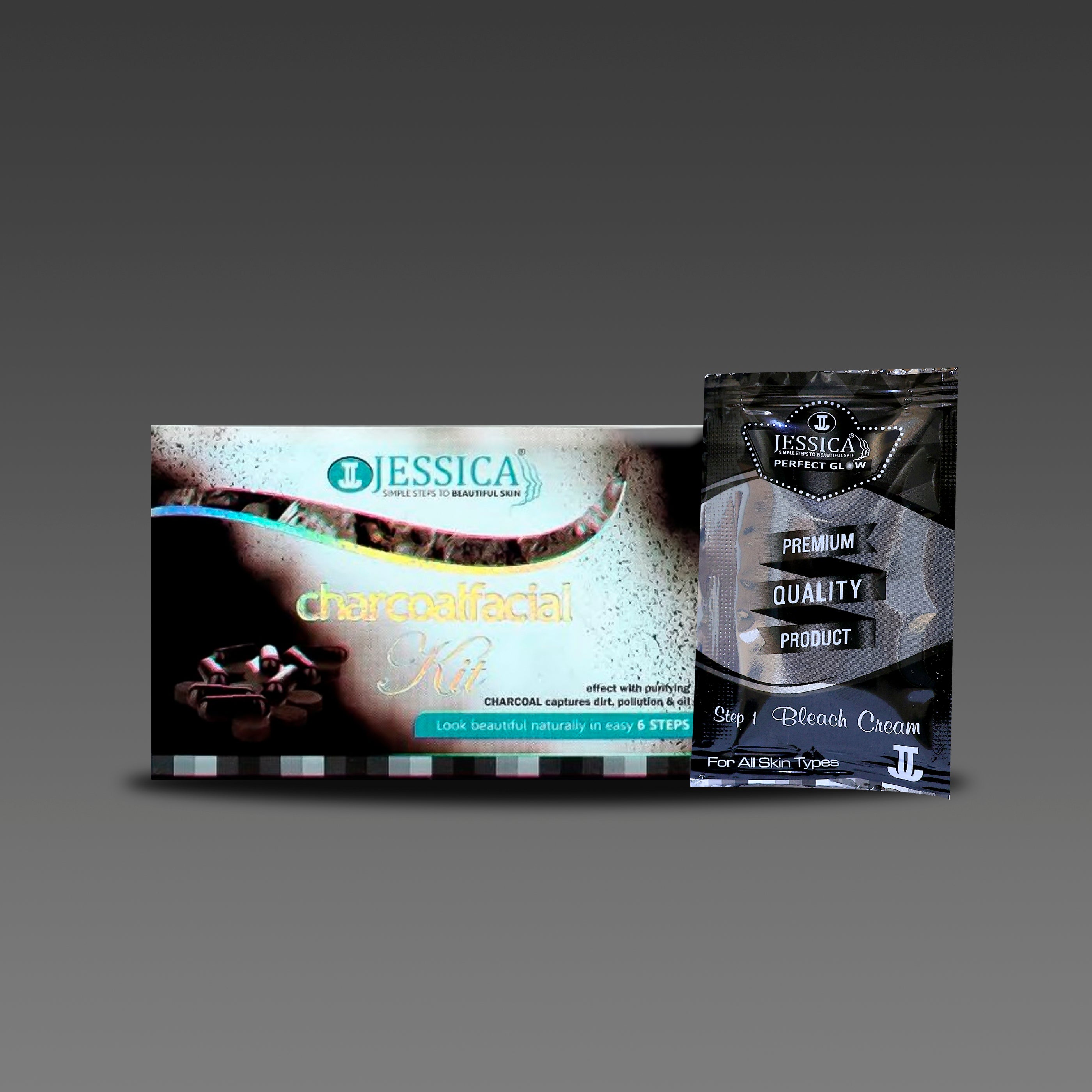 Charcoal Facial Trial Pack [6 STEPS] – JESSICA COSMETIC